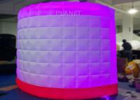 China 3m x 2.3m LED Inflatable Photo Booth Wall with 210D Oxford Material and Remote Control Lighting for sale