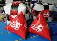 China 2 Meter Inflatable Marine Marker Buoy Cube Buoy for Water Advertising CE Certified for sale