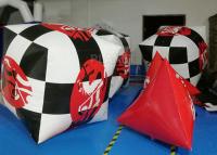 China 2 Meter Inflatable Marine Marker Buoy Cube Buoy for Water Advertising CE Certified for sale