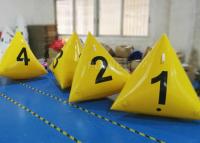 China Custom PVC Inflatable Advertising Buoy - Waterproof Yellow Floating Marker with 2-Year Warranty and 15-Day Inflation for sale