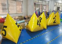 China Custom PVC Inflatable Advertising Buoy - Waterproof Yellow Floating Marker with 2-Year Warranty and 15-Day Inflation for sale