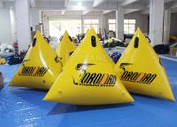 China PVC Triangle Inflatable Marker Buoy 0.9mm Material with CE/UL Certified Blower for Swimming Safety for sale