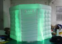 China Diamond Shape Inflatable Photo Booth Kiosk 3x3x2.3m with LED Lighting and Remote Control for sale