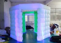 China Diamond Shape Inflatable Photo Booth Kiosk 3x3x2.3m with LED Lighting and Remote Control for sale