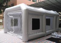 China 6x4 Meter Inflatable Automotive Paint Booth with CE/UL Certification - 210D Oxford & 0.6mm PVC Construction for sale