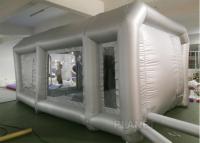 China Customized Inflatable Spray Booth 6m x 4m x 3m with 210D Oxford & 0.6mm PVC Material for sale