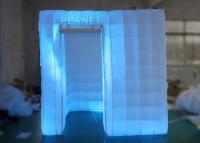 China 2.5m LED Inflatable Photo Booth Tent One Door with Color Changing Light 110V 220V for sale