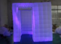 China 2.5m LED Inflatable Photo Booth Tent One Door with Color Changing Light 110V 220V for sale