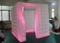 China 2.5m LED Inflatable Photo Booth Tent One Door with Color Changing Light 110V 220V for sale