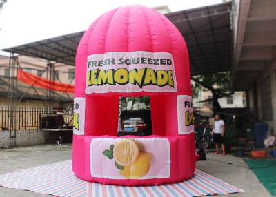 China Custom Inflatable Lemonade Stand Tent 4m Tall 3m Diameter for Event Advertising for sale