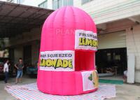 China Custom Inflatable Lemonade Stand Tent 4m Tall 3m Diameter for Event Advertising for sale