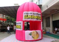 China Custom Inflatable Lemonade Stand Tent 4m Tall 3m Diameter for Event Advertising for sale