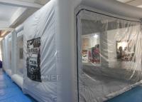 China Outdoor Professional Inflatable Car Paint Booth 6m x 4m x 3m with 210D Reinforced Oxford Material for sale