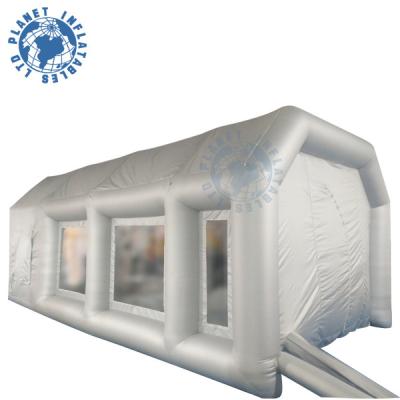 China 7M x 4M x 3M Inflatable Spray Booth with Water Resistance and CE/UL Certified Blowers for sale