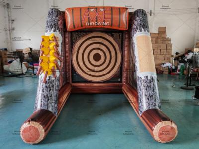 China Custom Inflatable Axe Throwing Game 0.55mm PVC Tarpaulin for Kids Adults Party for sale