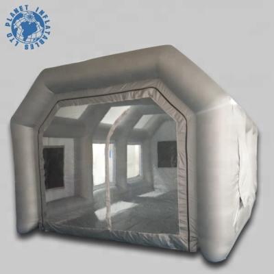 China Economical Inflatable Spray Booth 7x4x3m with 10mm Filters and Dual CE/UL Blowers for Automotive Painting for sale