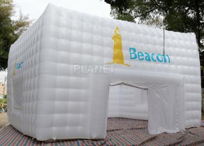 China Large White Inflatable Cube Tent 420D Oxford Cloth 8x8x6m for Trade Show for sale