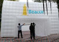 China Large White Inflatable Cube Tent 420D Oxford Cloth 8x8x6m for Trade Show for sale