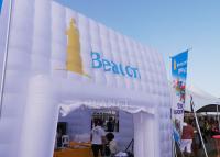 China Large White Inflatable Cube Tent 420D Oxford Cloth 8x8x6m for Trade Show for sale
