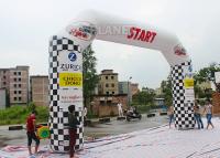 China Custom Outdoor Inflatable Advertising Arch 3-15m with Lighting System - Weatherproof PVC Material 0.25-1.0mm for sale