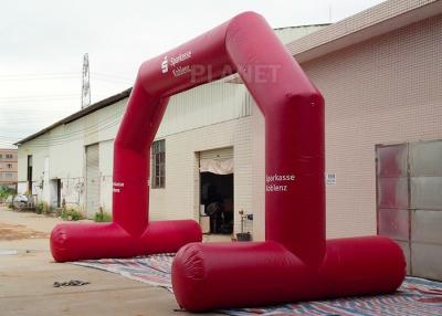 China 8m x 5m Red Inflatable Advertising Arch with CE/UL Certified Air Blower for Outdoor Events for sale