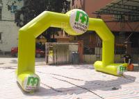 China Yellow Flame Retardant Inflatable Arch Rental - Custom Sizes with 2+ Year Warranty for Sports Events for sale