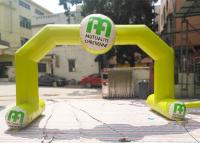 China Yellow Flame Retardant Inflatable Arch Rental - Custom Sizes with 2+ Year Warranty for Sports Events for sale