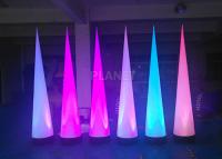 China High Tear Strength Inflatable Cone with 7-Color LED Lighting - 2m Height, 100-240V Power for sale