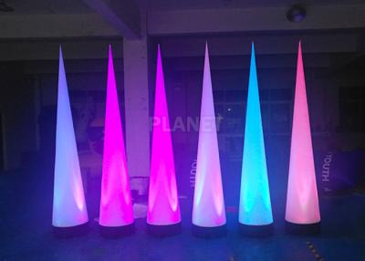 China High Tear Strength Inflatable Cone with 7-Color LED Lighting - 2m Height, 100-240V Power for sale