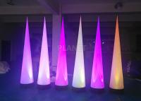 China High Tear Strength Inflatable Cone with 7-Color LED Lighting - 2m Height, 100-240V Power for sale