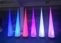 China High Tear Strength Inflatable Cone with 7-Color LED Lighting - 2m Height, 100-240V Power for sale