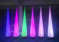 China High Tear Strength Inflatable Cone with 7-Color LED Lighting - 2m Height, 100-240V Power for sale