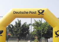 China 8.4m Commercial Inflatable PVC Archway with Full Color Printing | 110V-220V Blower | Custom Brand Promotion for sale