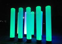 China 2m Colorful LED Inflatable Column with 7-Color Changing Lights and 200W Blower for Event Decoration for sale