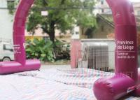 China Custom Inflatable Entrance Arch 3m Wide PVC Welcome Arch for Events Marathon Race for sale