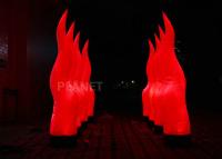 China 2M Tall Color Changing Inflatable Lighting Pillar with 7-Color LED and 210D Oxford Cloth for sale