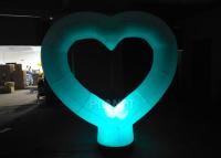 China 2.2 Meter LED Inflatable Heart Balloon with 16 Color-Changing Lights for Wedding and Event Decoration for sale