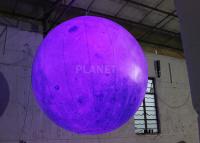 China 16-Color LED Inflatable Moon Balloon 2m Height for Party Decoration with Custom Sizes and OEM Options for sale