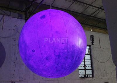 China 16-Color LED Inflatable Moon Balloon 2m Height for Party Decoration with Custom Sizes and OEM Options for sale