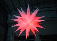 China Custom Inflatable LED Star Decoration 1.5-2.5m Diameter 100-240V 16 Color Changing for sale