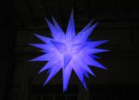 China Custom Inflatable LED Star Decoration 1.5-2.5m Diameter 100-240V 16 Color Changing for sale
