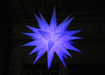 China Custom Inflatable LED Star Decoration 1.5-2.5m Diameter 100-240V 16 Color Changing for sale