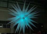 China 2M Diameter Inflatable Star Lighting Decoration with 16 Color-Changing LEDs for Party Events for sale
