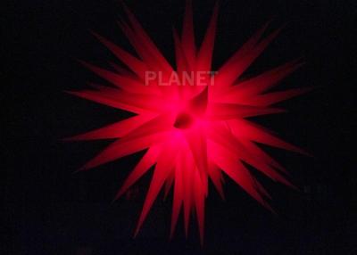 China 2M Diameter Inflatable Star Lighting Decoration with 16 Color-Changing LEDs for Party Events for sale