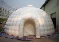 China 7x7x4m Outdoor Durable Inflatable Igloo Dome Tent with PVC Tarpaulin for Advertising and Events for sale