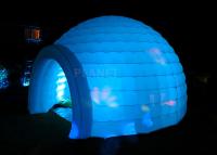 China LED Lighting Inflatable Igloo Tent 5m x 4m Oxford Cloth Event Dome with Remote Control for sale