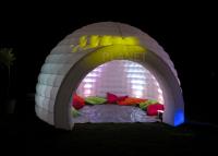 China LED Lighting Inflatable Igloo Tent 5m x 4m Oxford Cloth Event Dome with Remote Control for sale