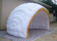 China Commercial Inflatable Igloo Dome Tent with Logo Printing - Fire Retardant PVC Material, 7-15 Day Production for sale