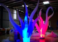 China Color Changing LED Inflatable Tree - 210D Oxford Cloth, 2-2.5m Height, 500-2000W Halogen or 24W LED Options for sale