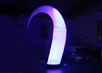 China Colorful LED Inflatable Horns Lighting Decoration - 210D Oxford Cloth, 2-2.5m Height, 24W LED for sale